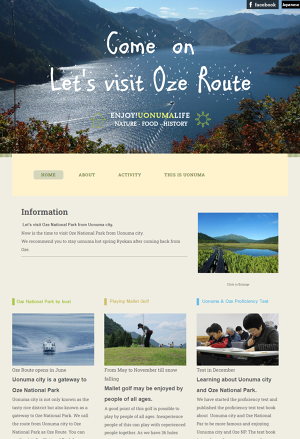 = HOME = of Let's Visit Oze Route